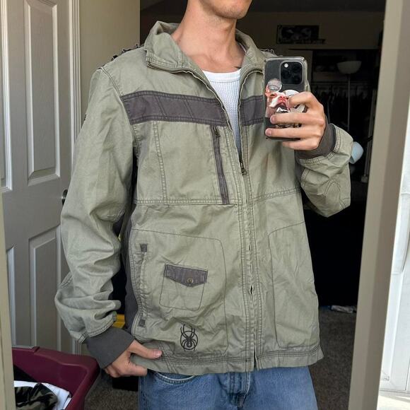 Spyder | Jackets & Coats | Vintage 0s Spyder Tactical Canvas ...